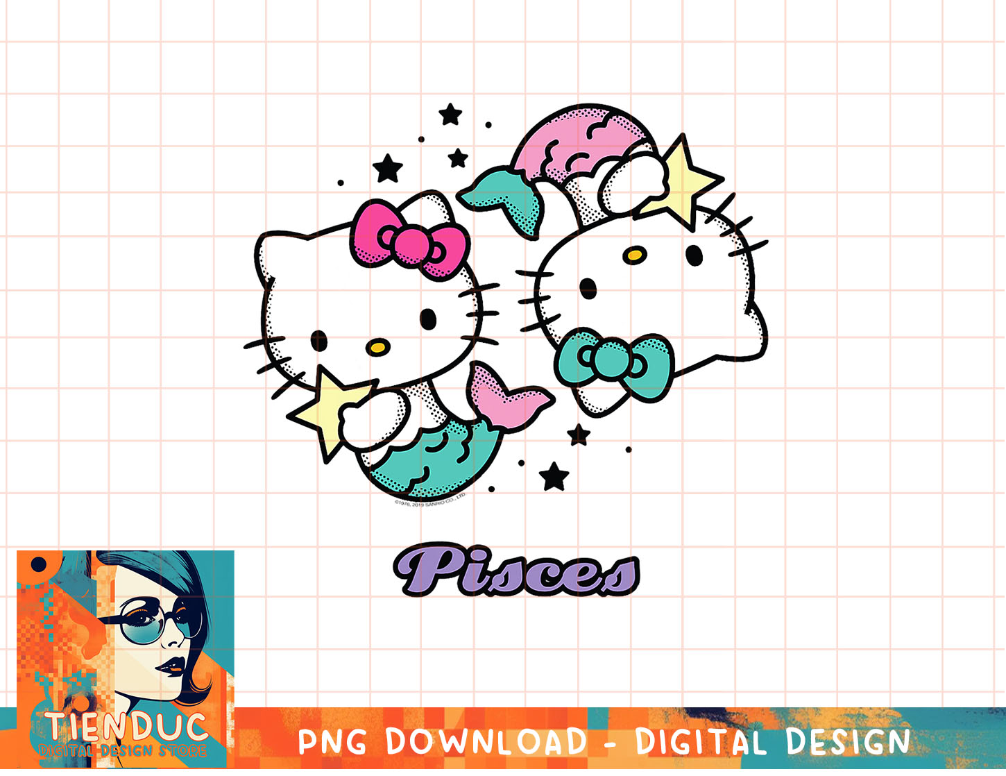 Hello Kitty Zodiac Pisces Tee Shirt copy png - Inspire Uplift