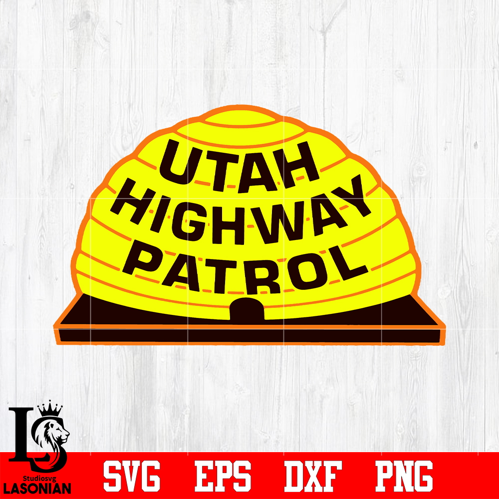 Badge Utah highway patrol svg eps dxf png file, digital down | Inspire ...