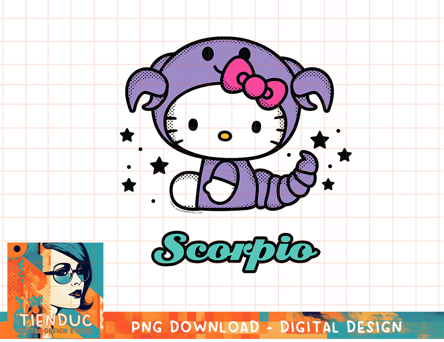 Hello Kitty Zodiac Scorpio Tee Shirt copy png | Inspire Uplift