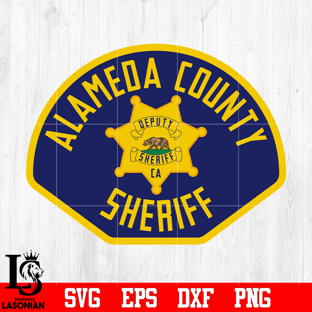 Badge Alameda County Sheriff svg eps dxf png file, digital d | Inspire ...