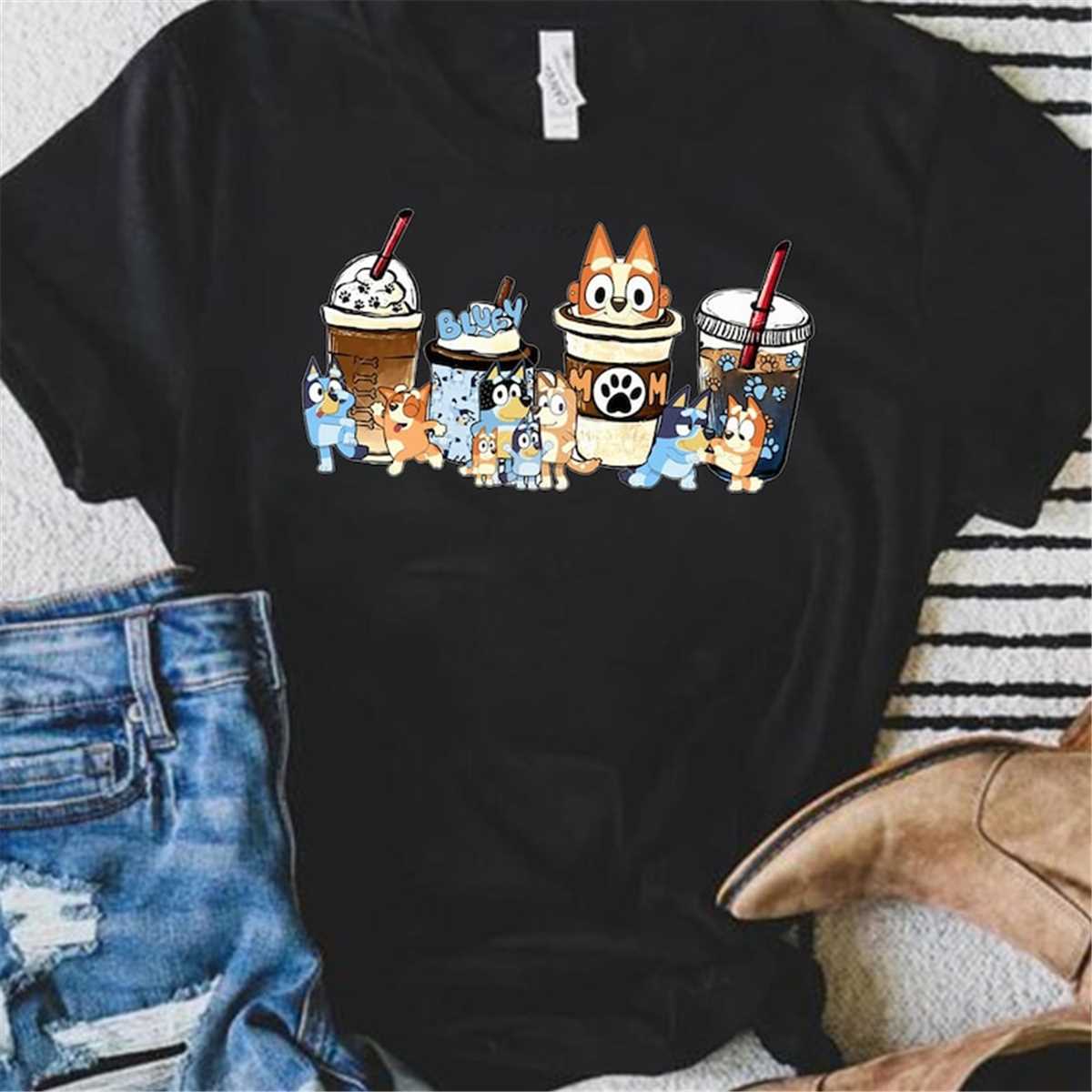 Bluey Coffee Shirt, Bluey Family Shirt, Bluey Birthday Party | Inspire ...