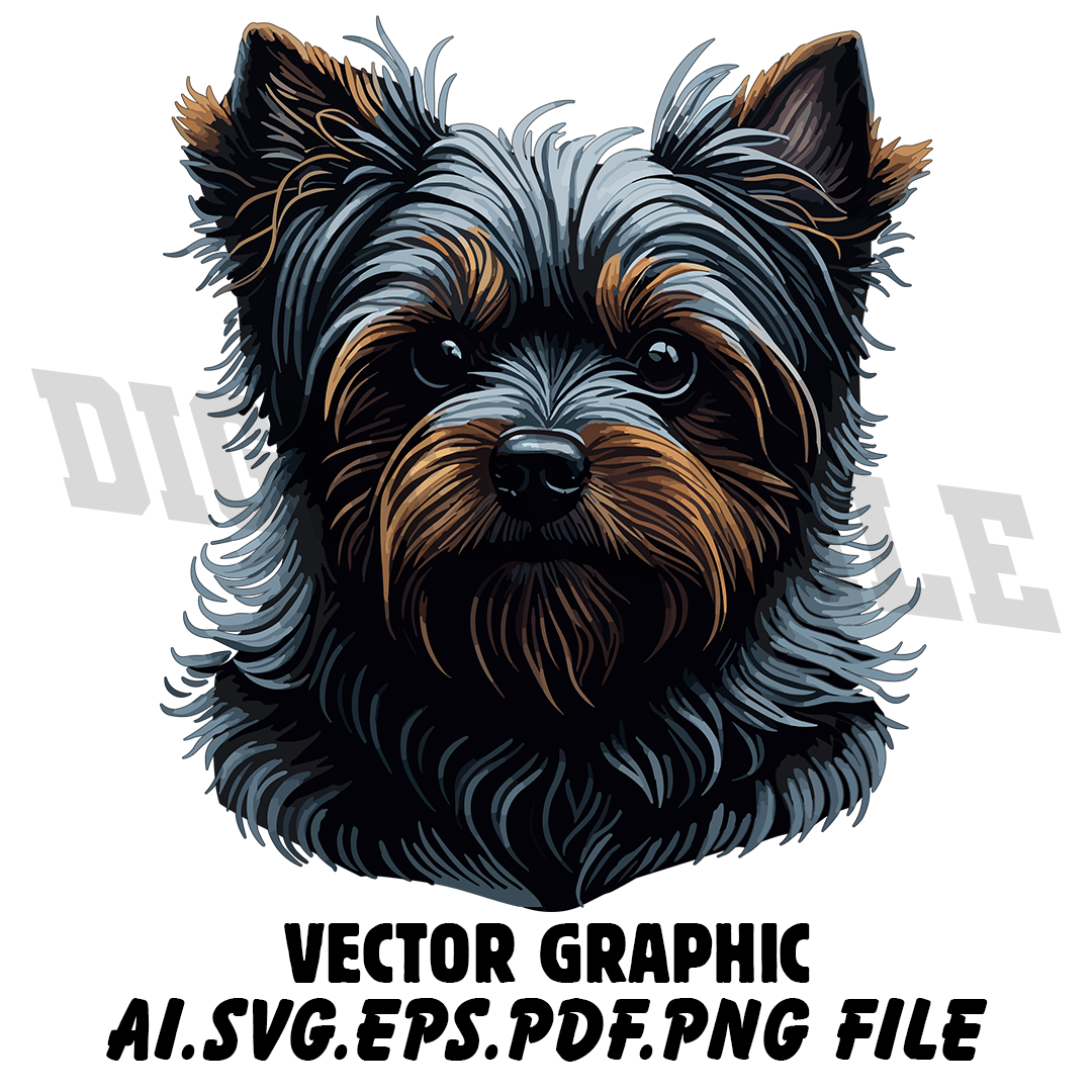 Yorkie AI.EPS.PDF.SVG.PNG DOWNLOAD DIGITAL File | Inspire Uplift