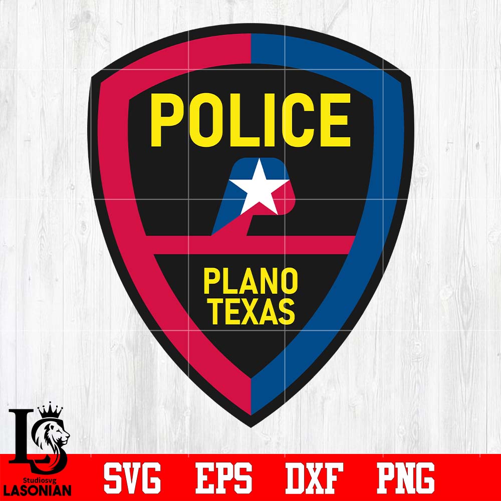 Badge Police Plano Texas svg eps dxf png file, digital downl | Inspire ...