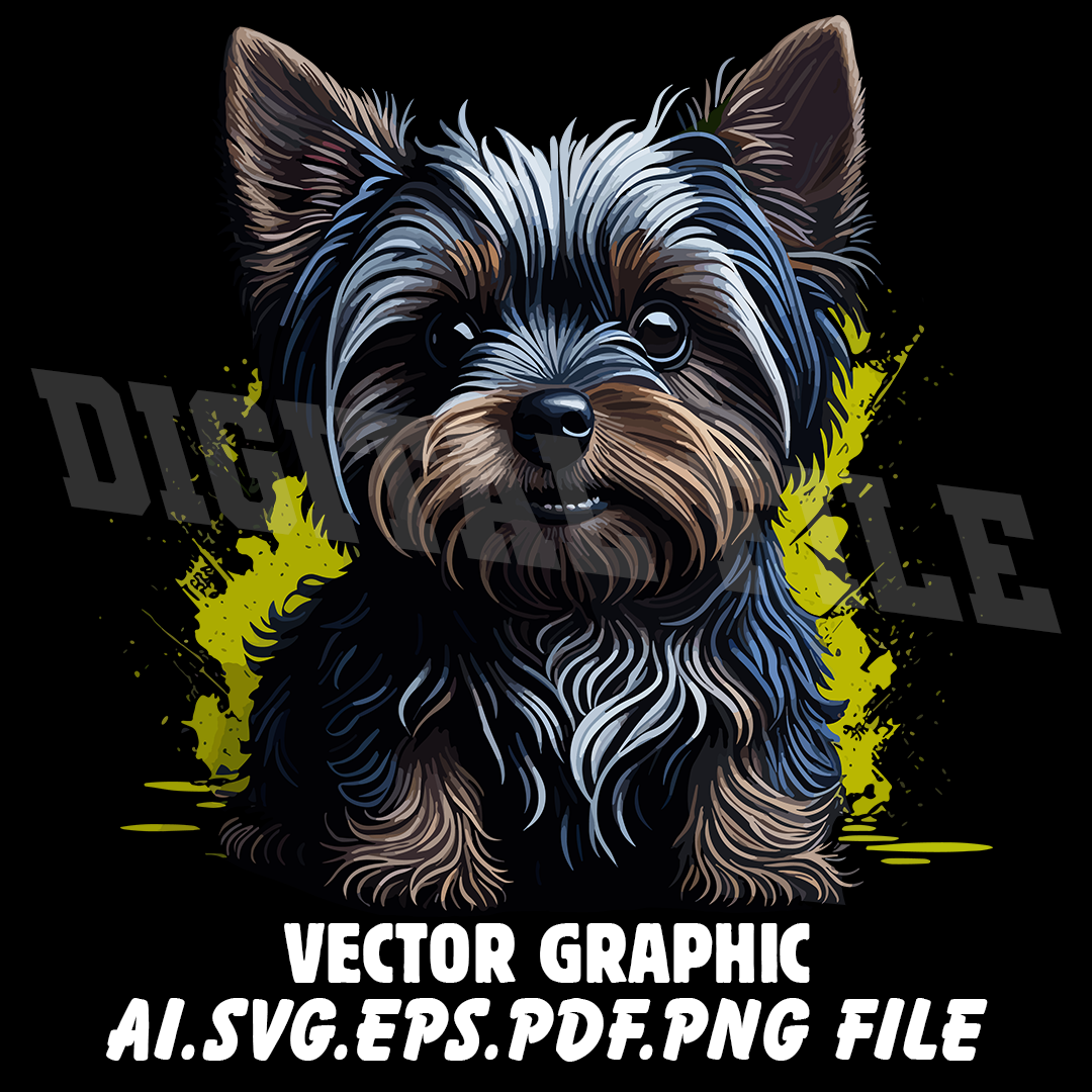 Yorkie AI.EPS.PDF.SVG.PNG DOWNLOAD DIGITAL File Vector Desig | Inspire ...