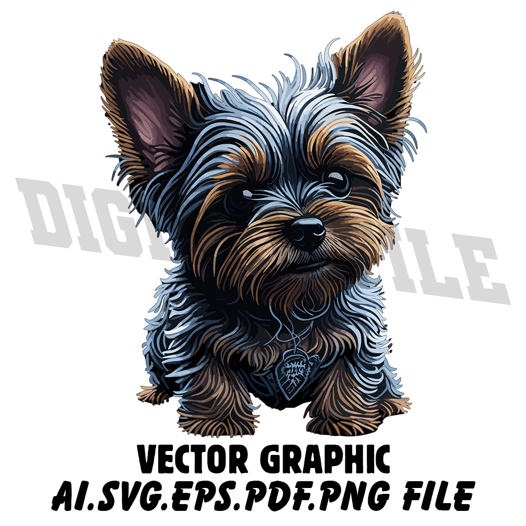 Yorkie AI.EPS.PDF.SVG.PNG DOWNLOAD DIGITAL File Vector Desig | Inspire ...