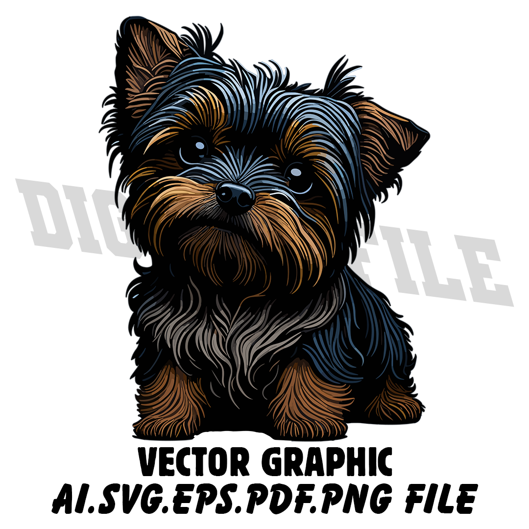 Yorkie AI.EPS.PDF.SVG.PNG DOWNLOAD DIGITAL File Vector Desig | Inspire ...