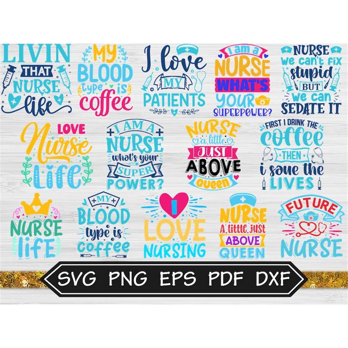 Nursing Svg Bundle, Nurse Clipart Designs, Nurse Svg Quotes, - Inspire ...
