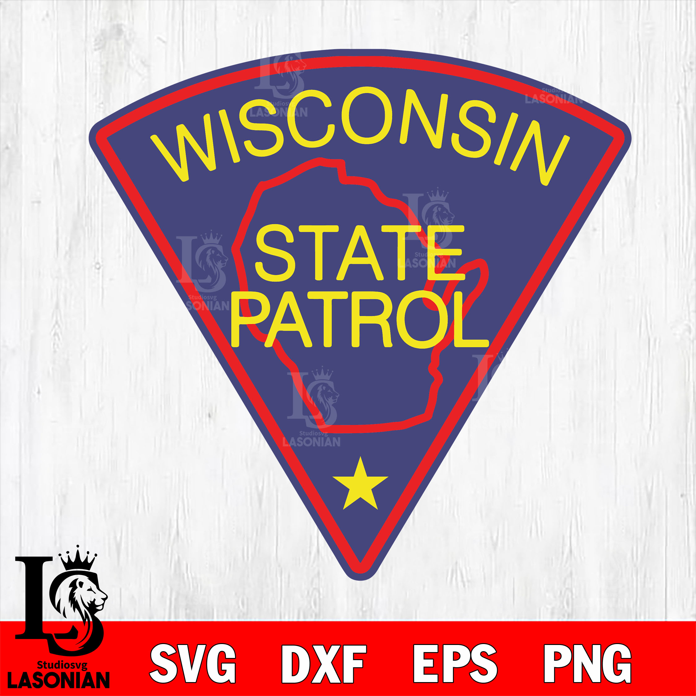 wincosin state patrol svg dxf eps png file, digital download - Inspire ...