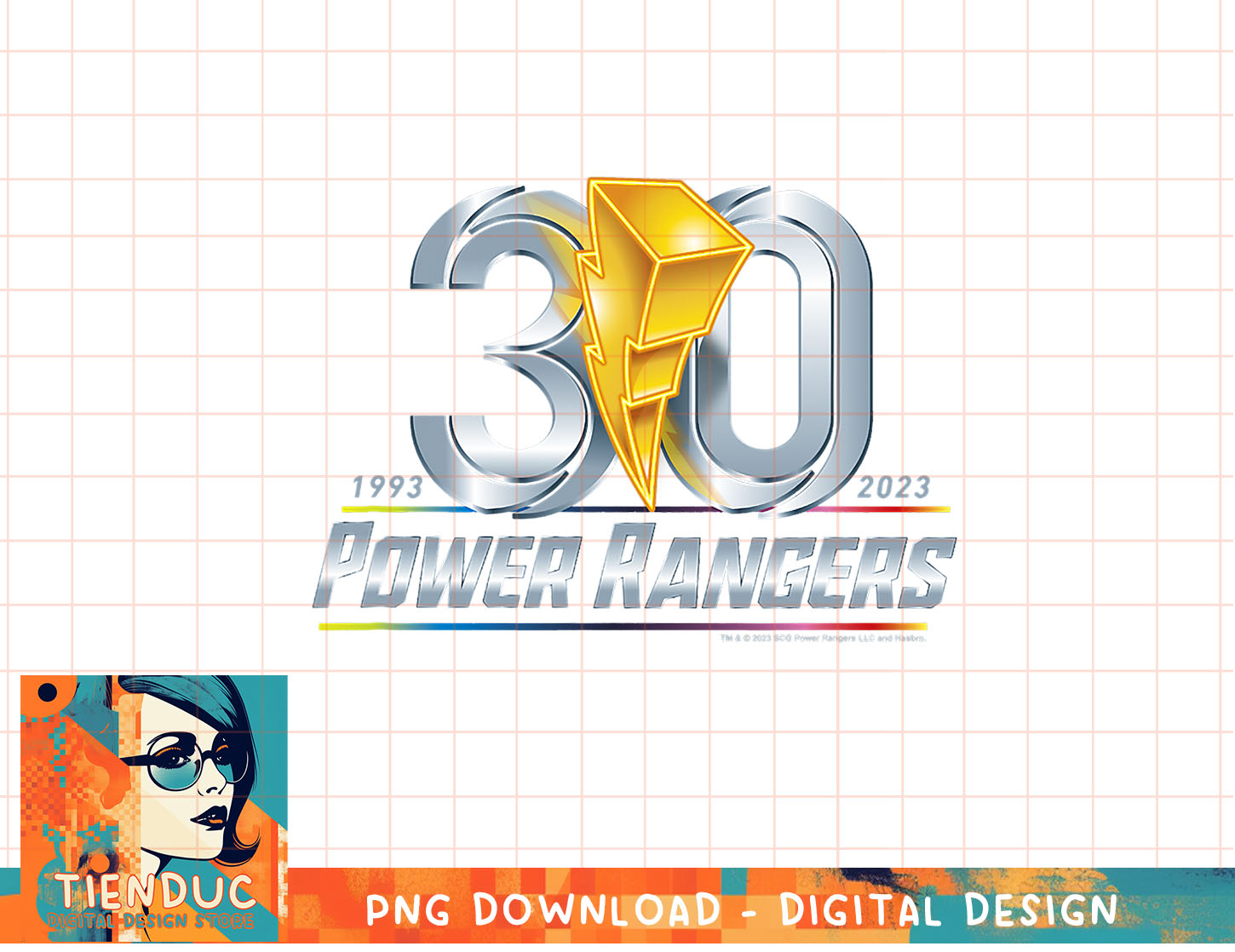 Power Rangers 30th Anniversary Celebration Silver Logo T-Shi | Inspire ...