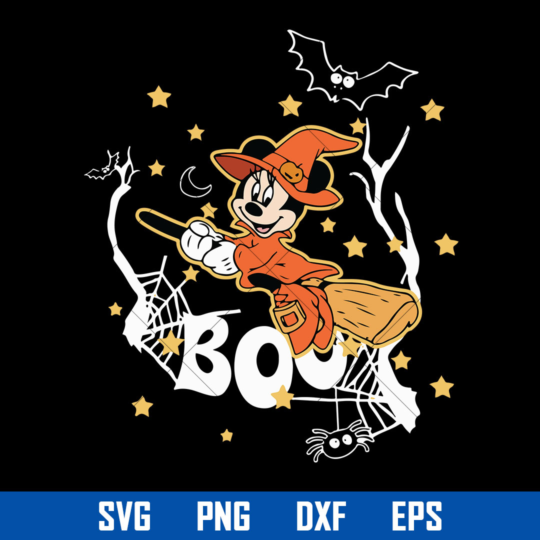 Minnie Boo Svg, Disney Halloween Svg, Halloween Svg, Png Dxf - Inspire ...