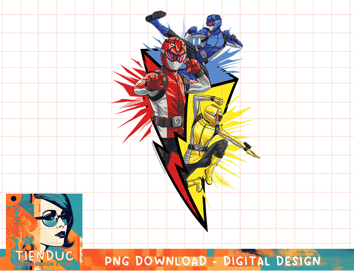 Power Rangers Beast Power Action Shot T-Shirt copy png | Inspire Uplift