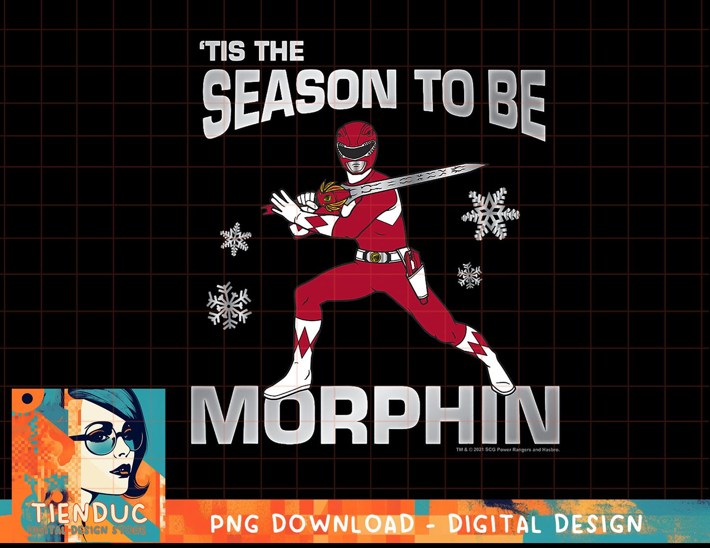 Power Rangers Christmas Red Ranger 'Tis The Season T-Shirt c | Inspire ...