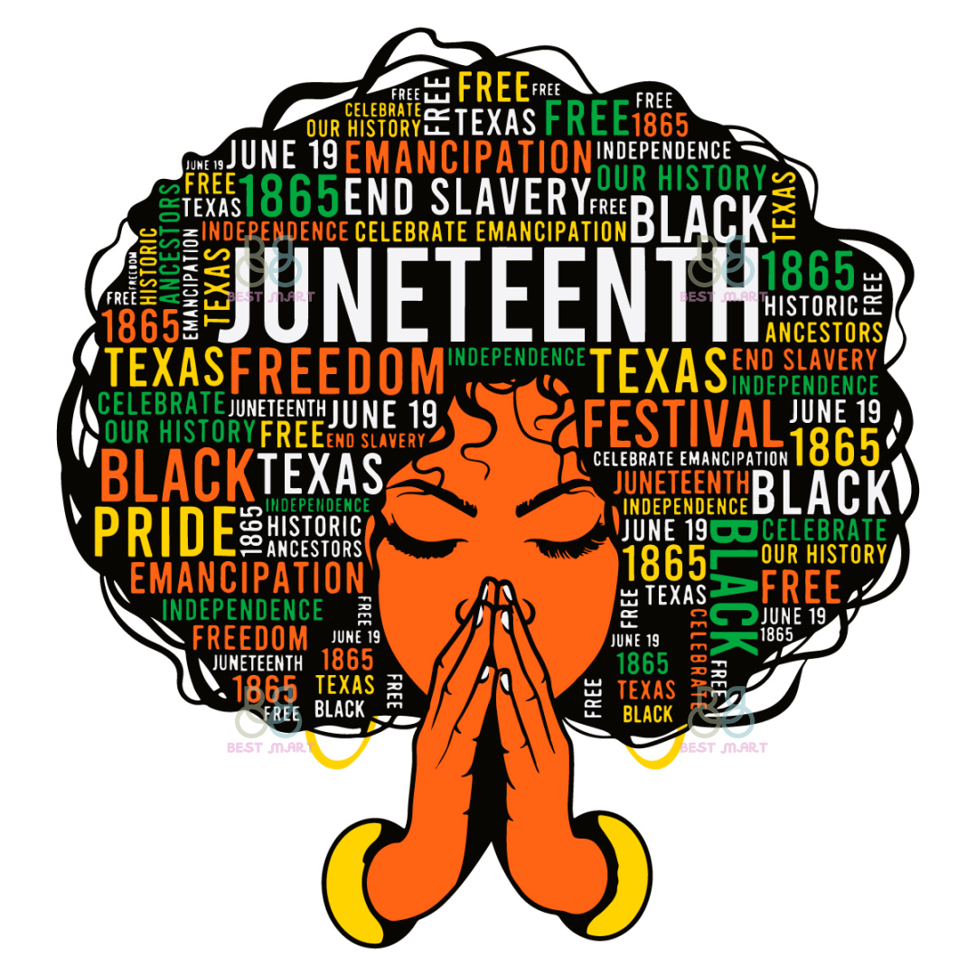 Juneteenth Melanin Black Women Natural Hair Afro Word Svg, J - Inspire ...