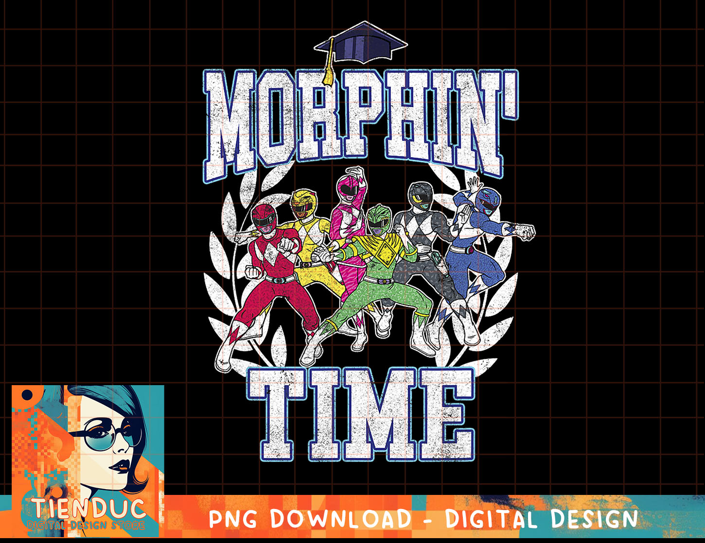 Power Rangers Graduation Morphin' Time T-Shirt copy png | Inspire Uplift