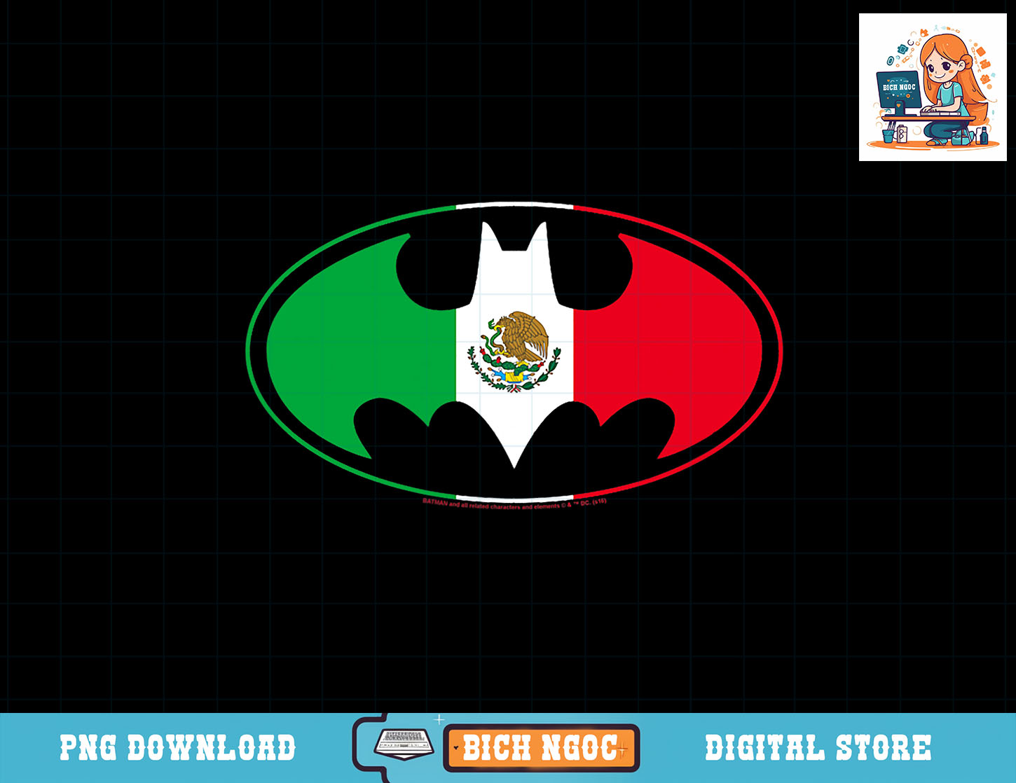 Batman Mexican Flag Shield T-Shirt copy png | Inspire Uplift