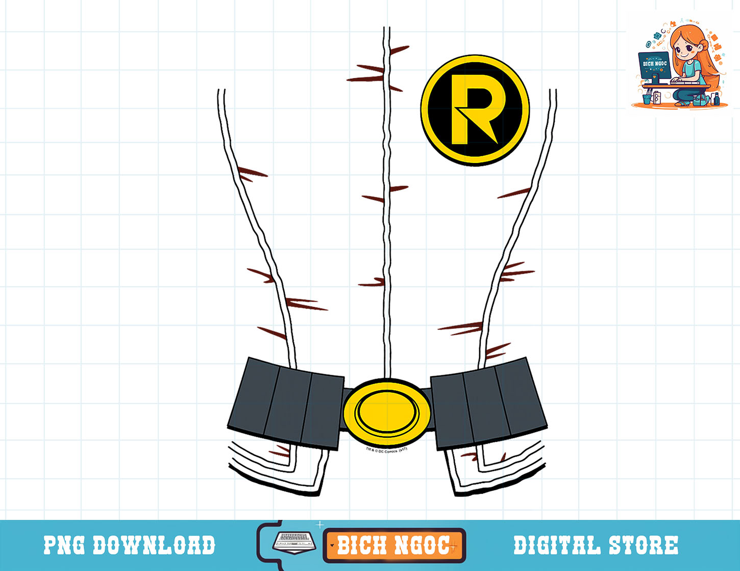 Batman New Robin Uniform T-Shirt copy png | Inspire Uplift