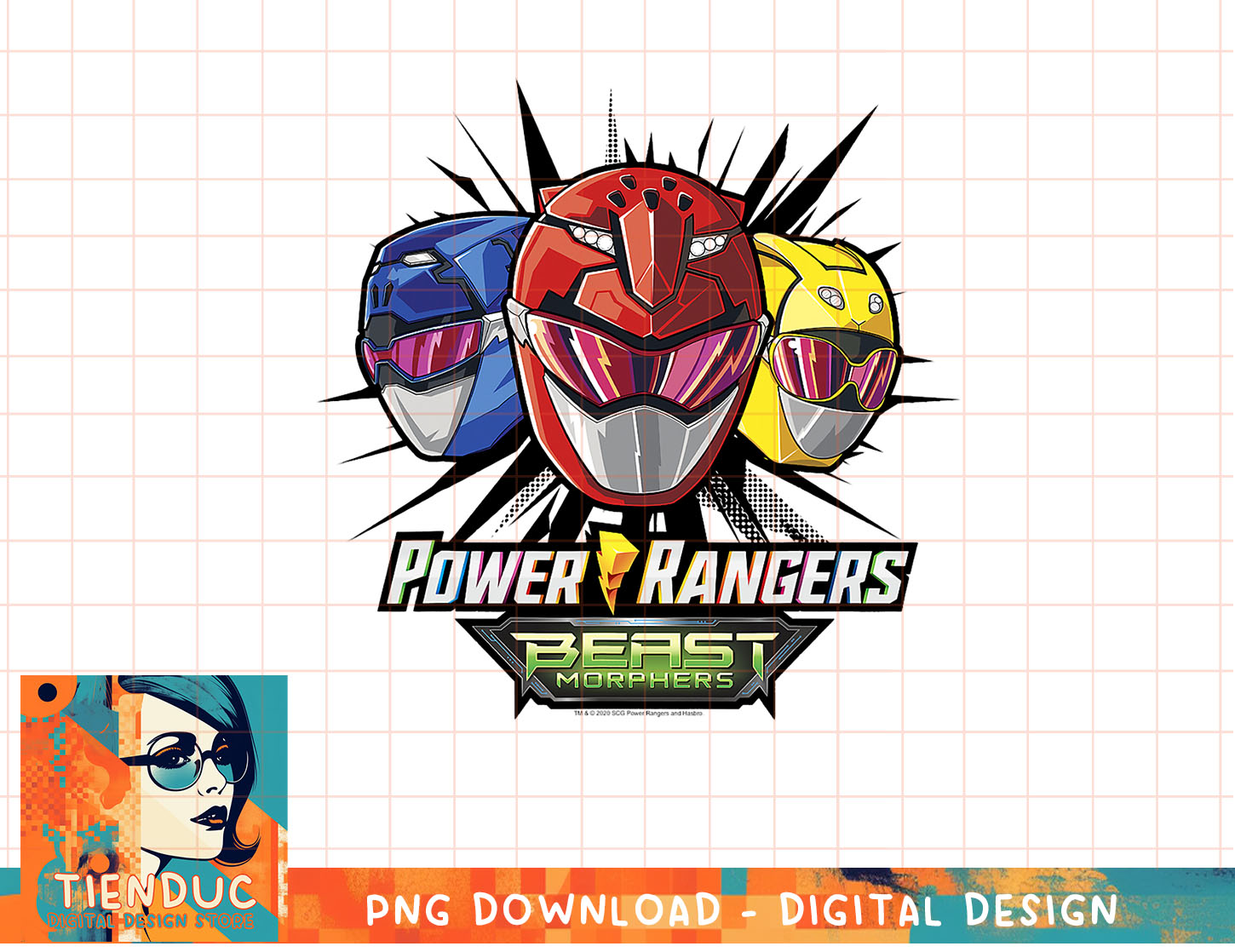 Power Rangers Group Shot Beast Morphers Helmets T-Shirt copy | Inspire ...