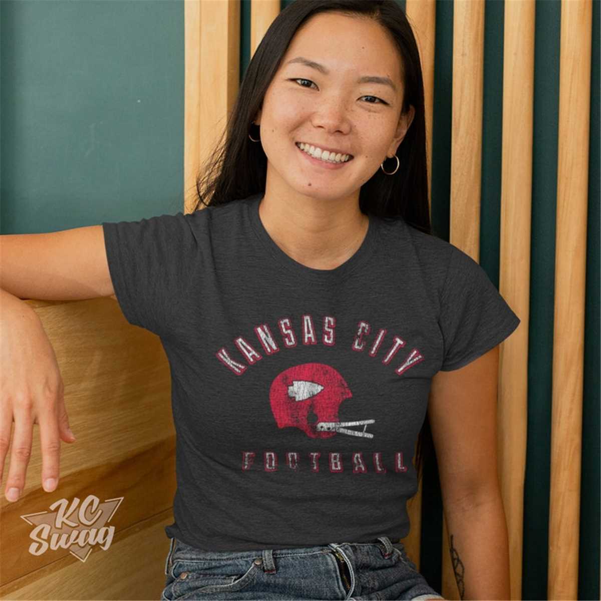 Vintage KC Football, Unique Vintage Style Kansas City Chiefs | Inspire ...