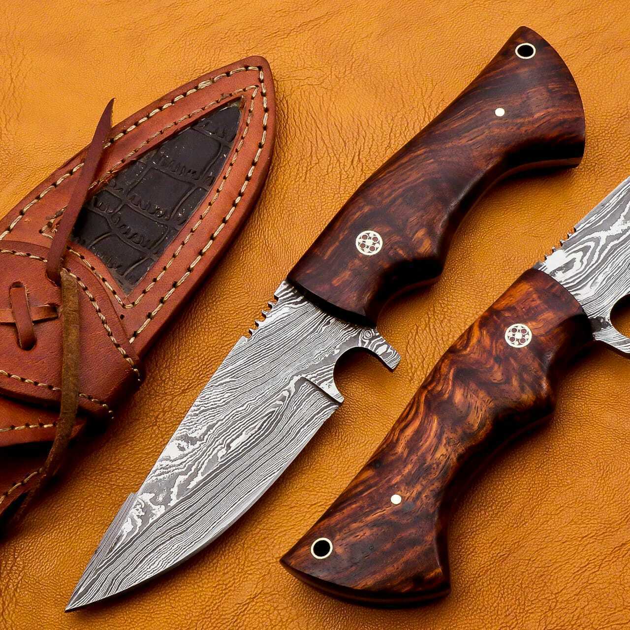 ESHAAL CUTLERY HANDMADE DAMASCUS SKINNING KNIFE, HUNTING KNI | Inspire ...