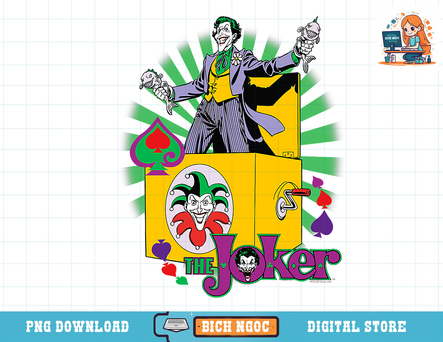 Batman the Joker These Fish are Loaded T-Shirt copy png | Inspire Uplift