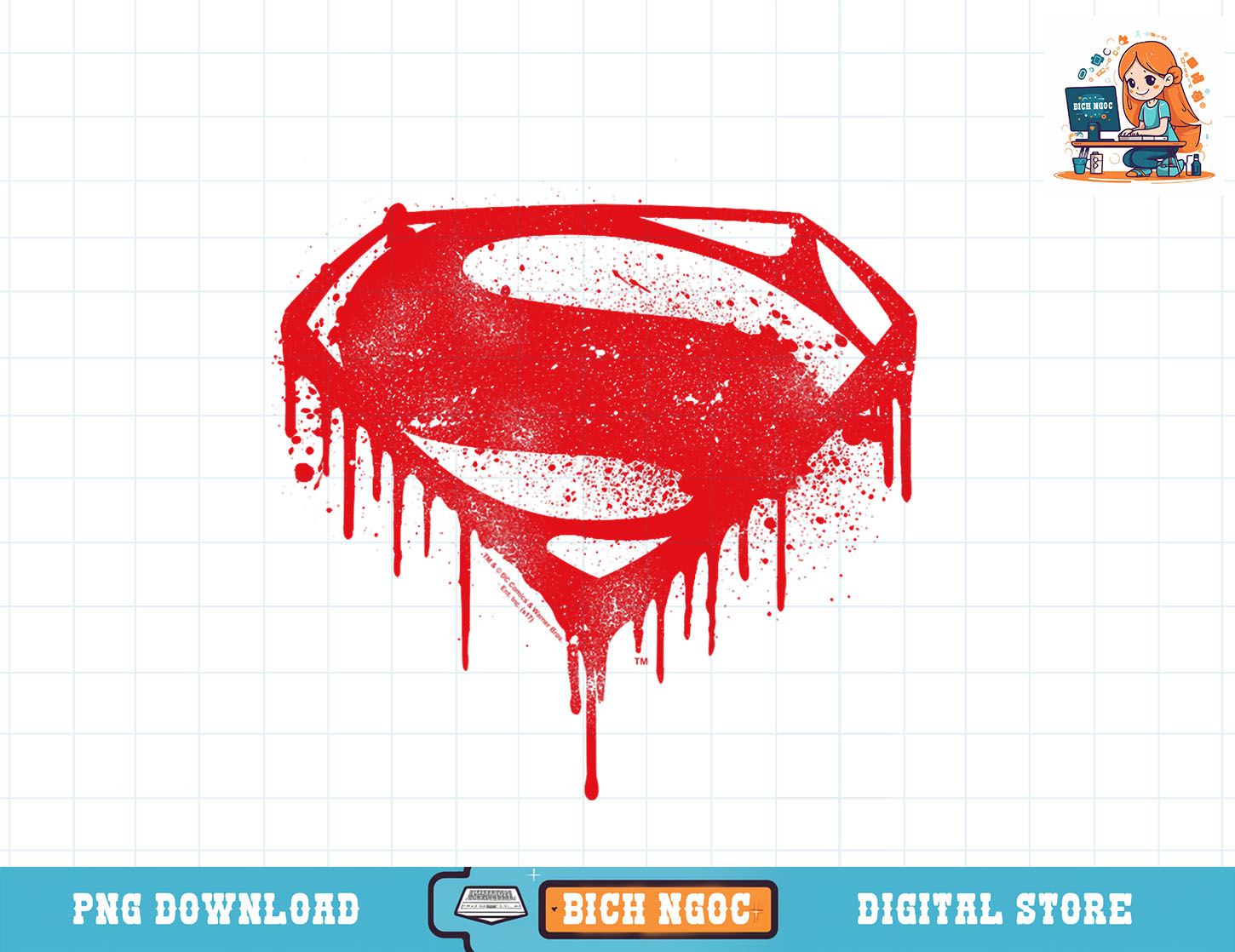 Batman v Superman Splattered T-Shirt copy png - Inspire Uplift