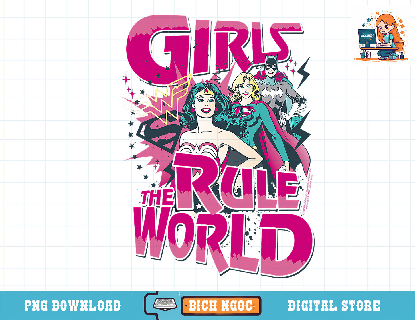 Dc Comics Justice League Girls Rule The World T Shirt Copy P Inspire