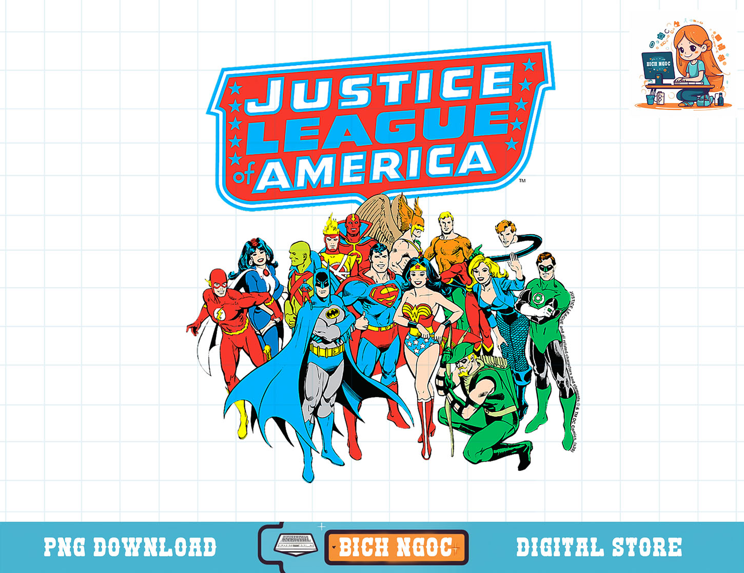 DC Comics Justice League Of America Group Shot T-Shirt copy - Inspire ...