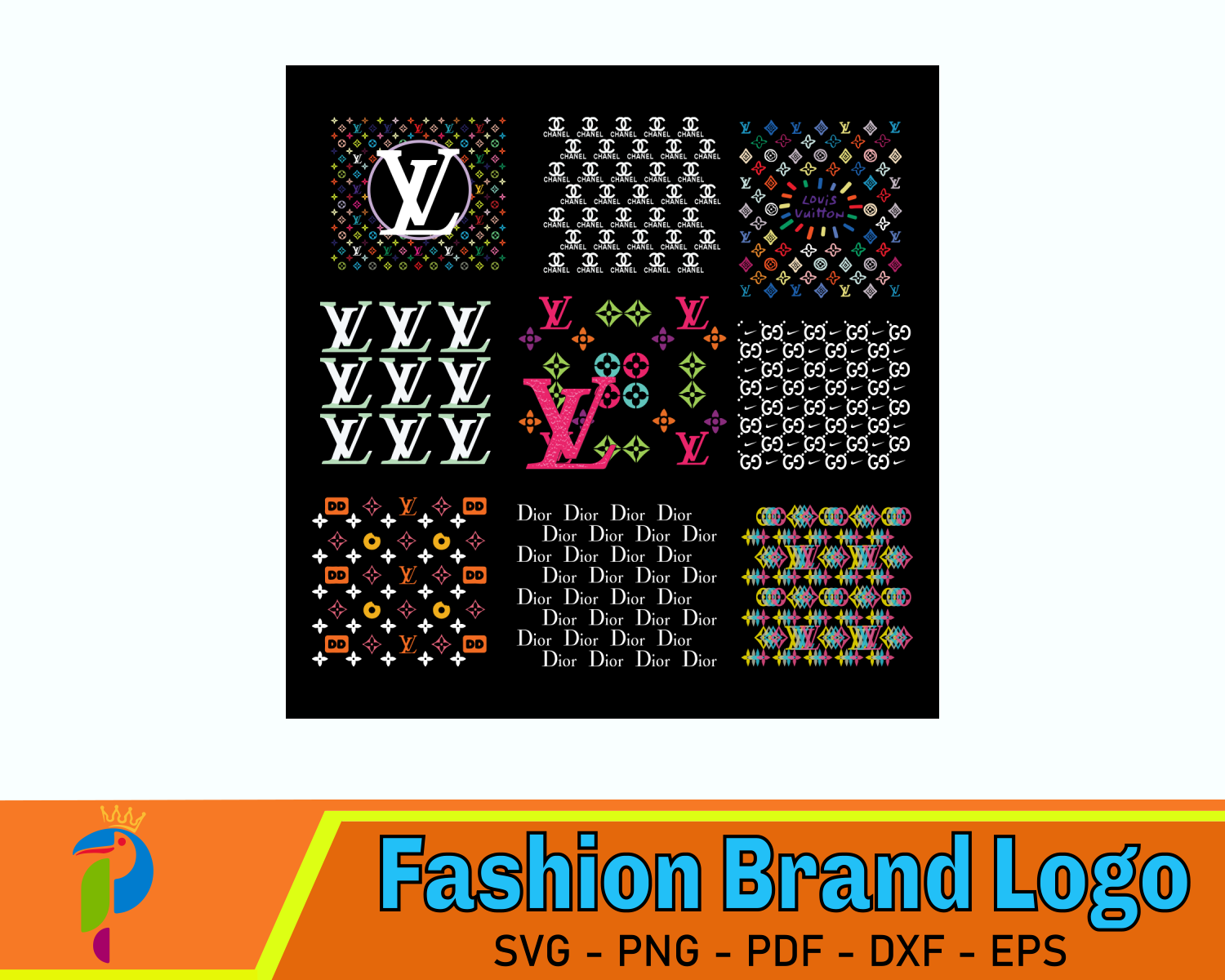 Fashion brand logo svg, Bundle Logo Svg, Brand Logo Svg,Luxu | Inspire ...