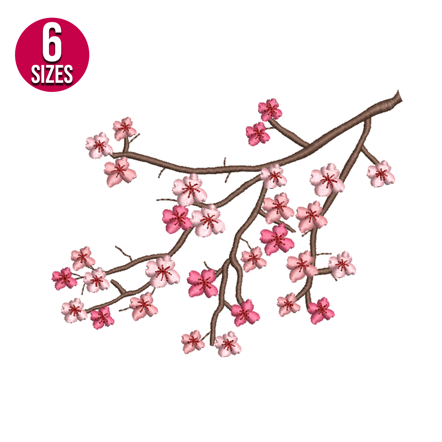 Cherry Blossoms embroidery design, Machine embroidery design - Inspire ...