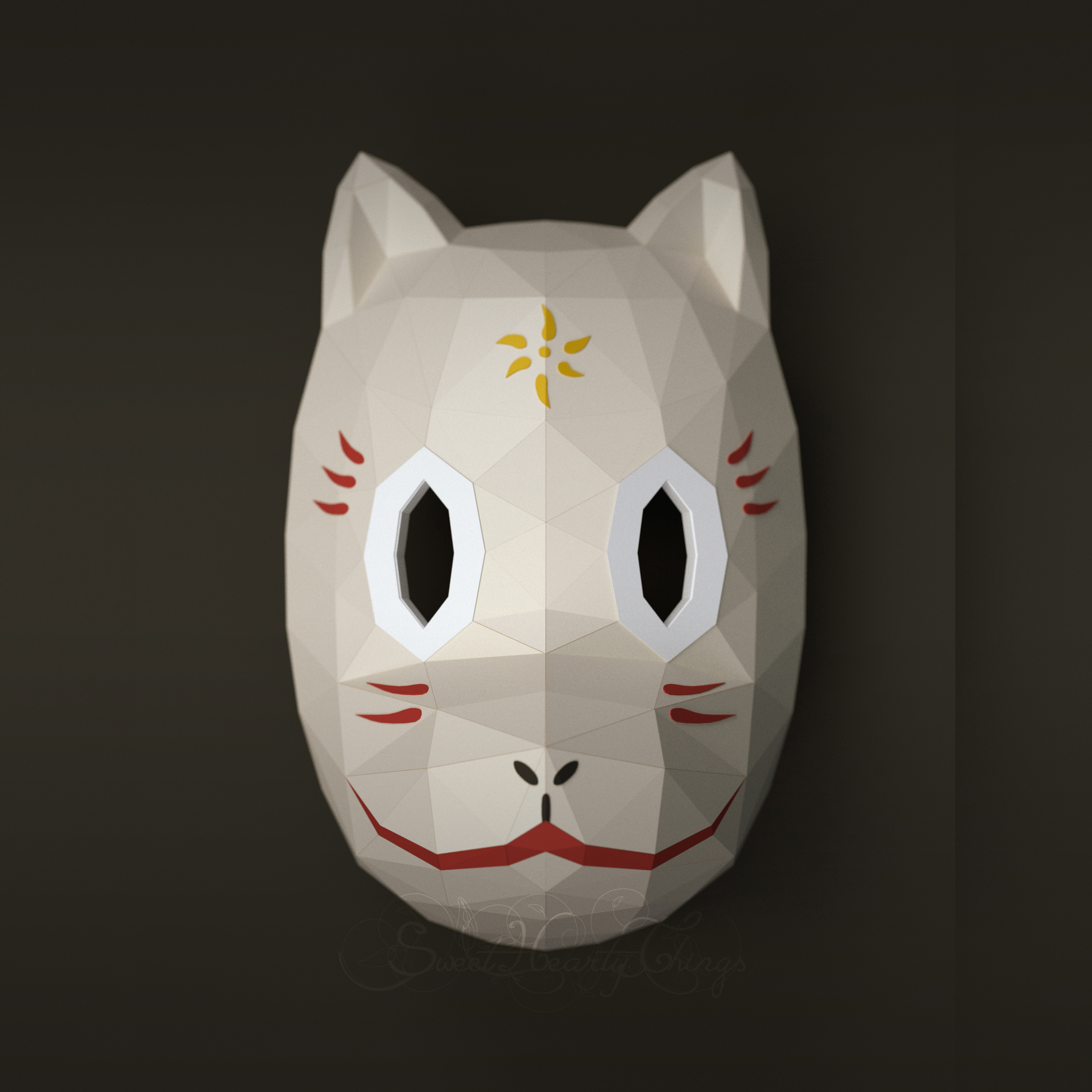 3d Papercraft Gin s Mask PDF DXF Templates | Inspire Uplift