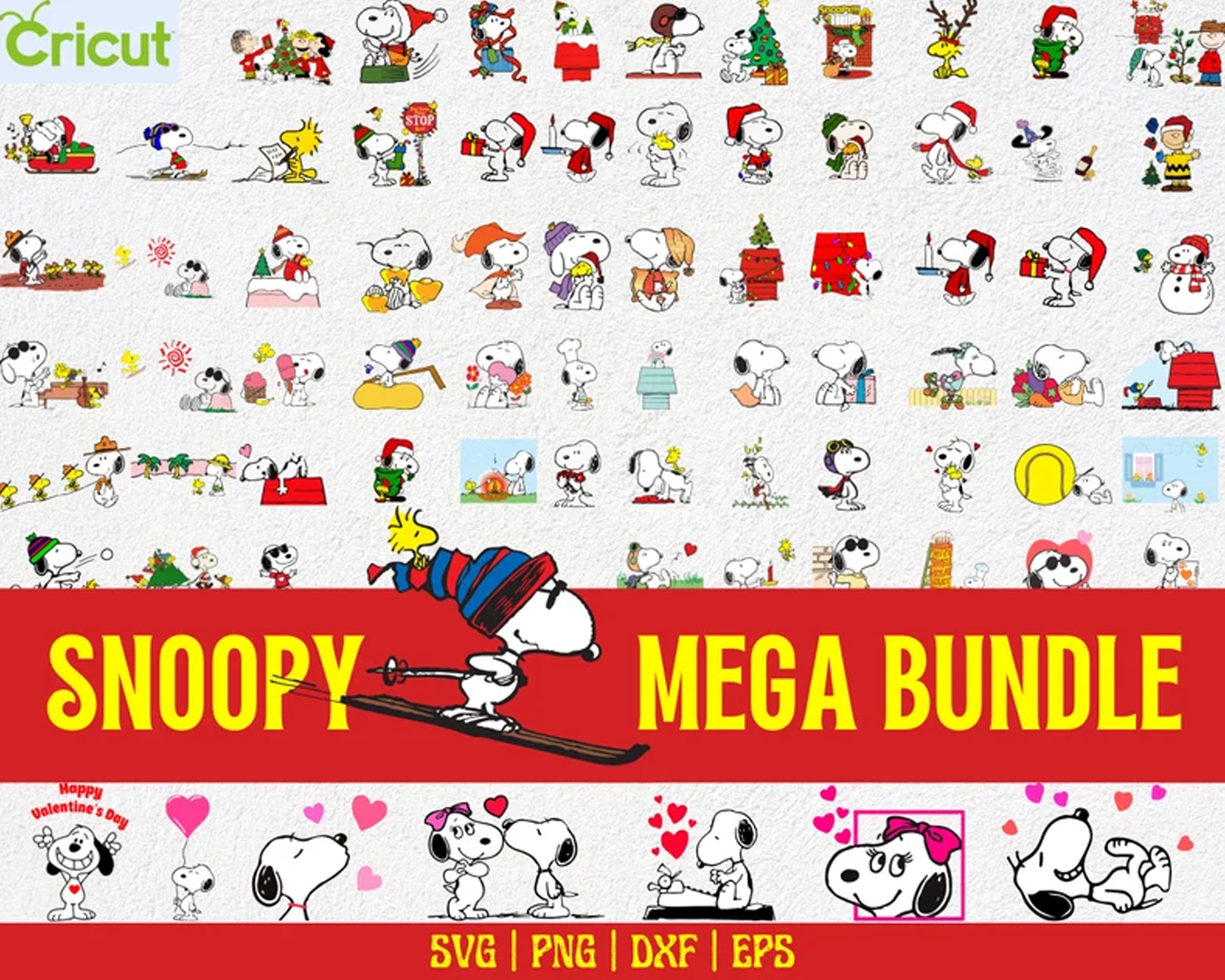 Snoopy Bundle Svg, Snoopy Svg, Cartoon Svg, Png Pdf Dxf Eps - Inspire ...