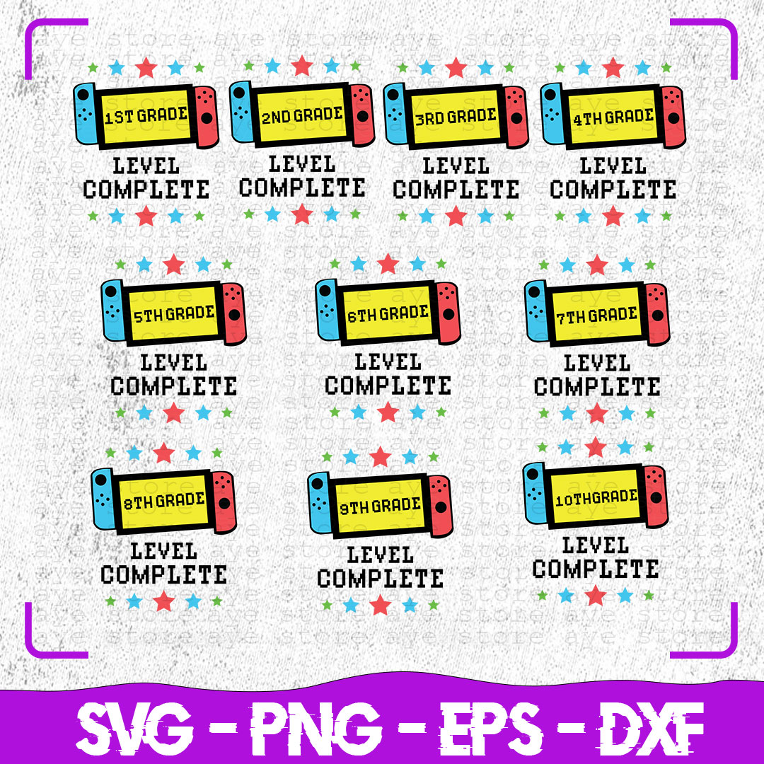 Grade Level Complete Bundle Svg, Grade Graduation Level Comp | Inspire ...
