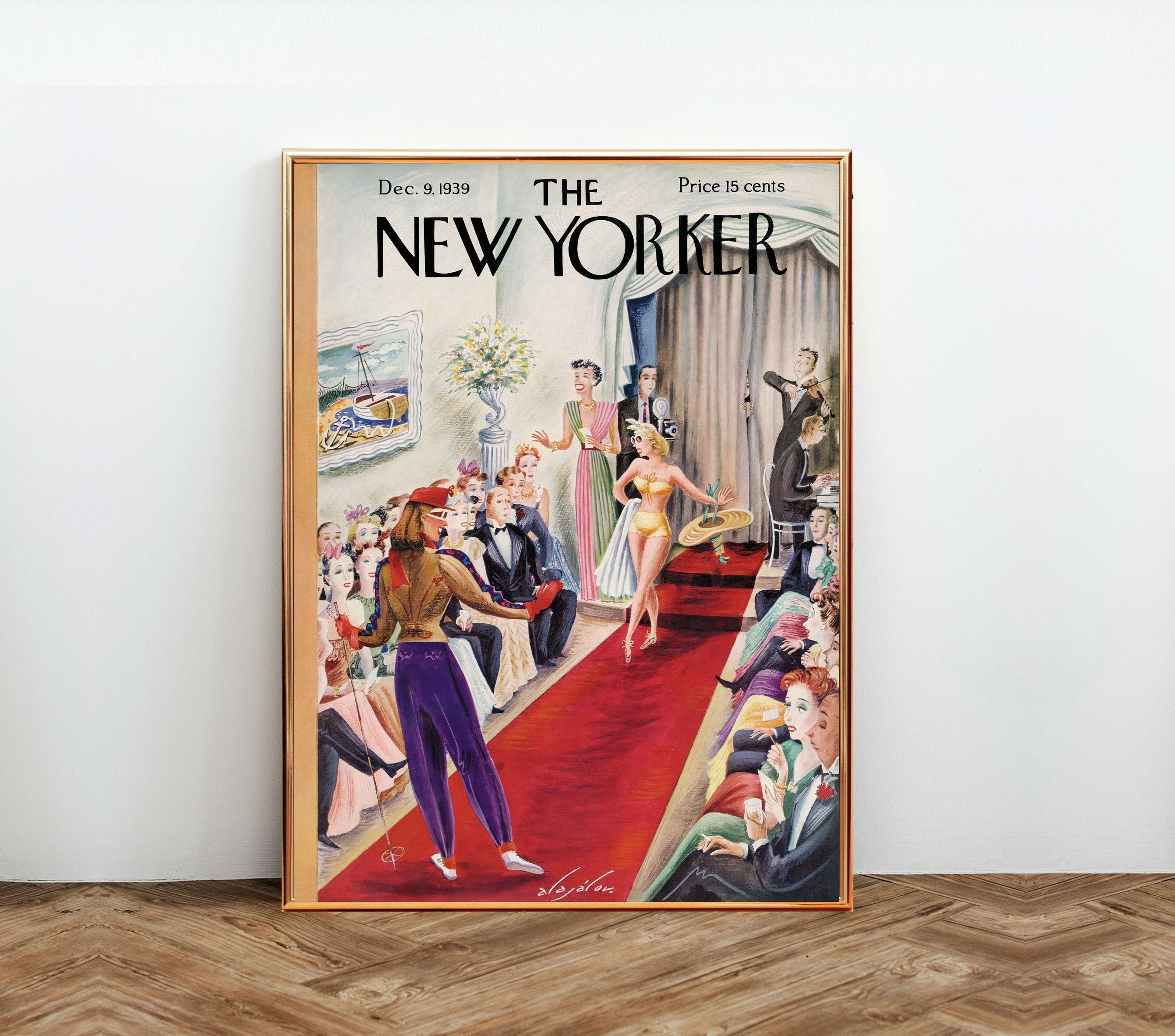 The New Yorker Magazine Cover Print December 9 1939, The New | Inspire ...