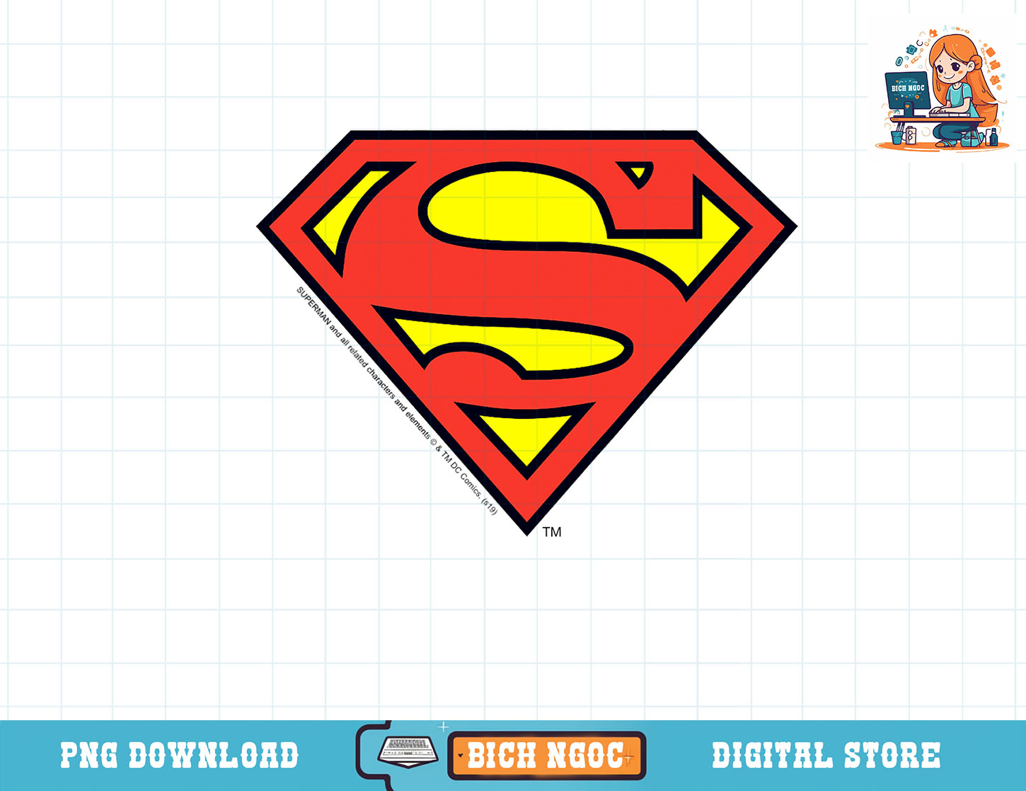 DC Comics Superman Classic Chest Logo T-Shirt copy png - Inspire Uplift