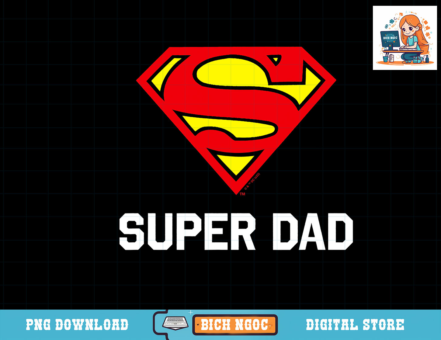 DC Comics Superman Father s Day Super Dad Logo T-Shirt copy | Inspire Uplift