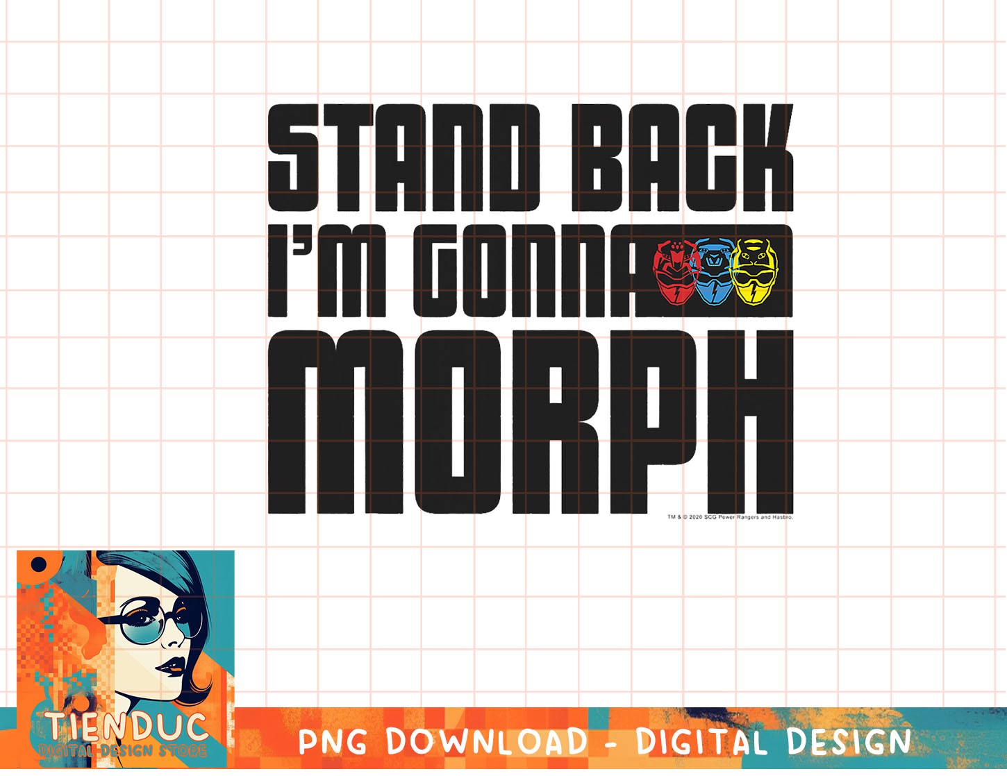 Power Rangers Stand Back I'm Gonna Morph Logo T-Shirt copy p | Inspire ...