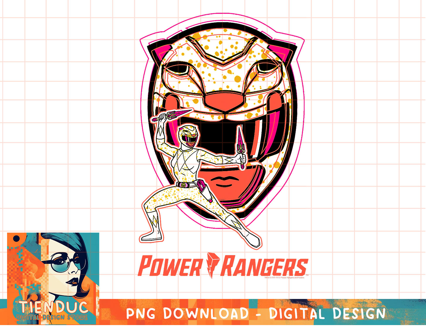 Power Rangers Yellow Ranger Icon Fill Helmet Silhouette T-Sh - Inspire ...