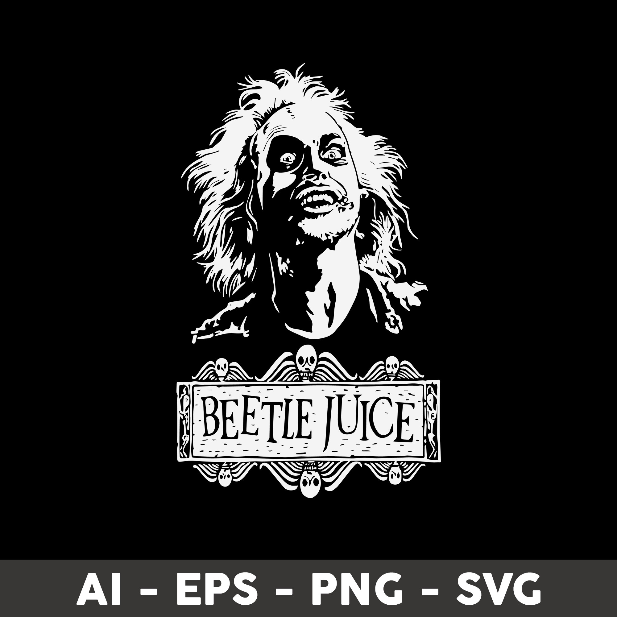 Beetlejuice Svg, Horror Movie Svg, Halloween Svg, Png Dxf Ep - Inspire ...