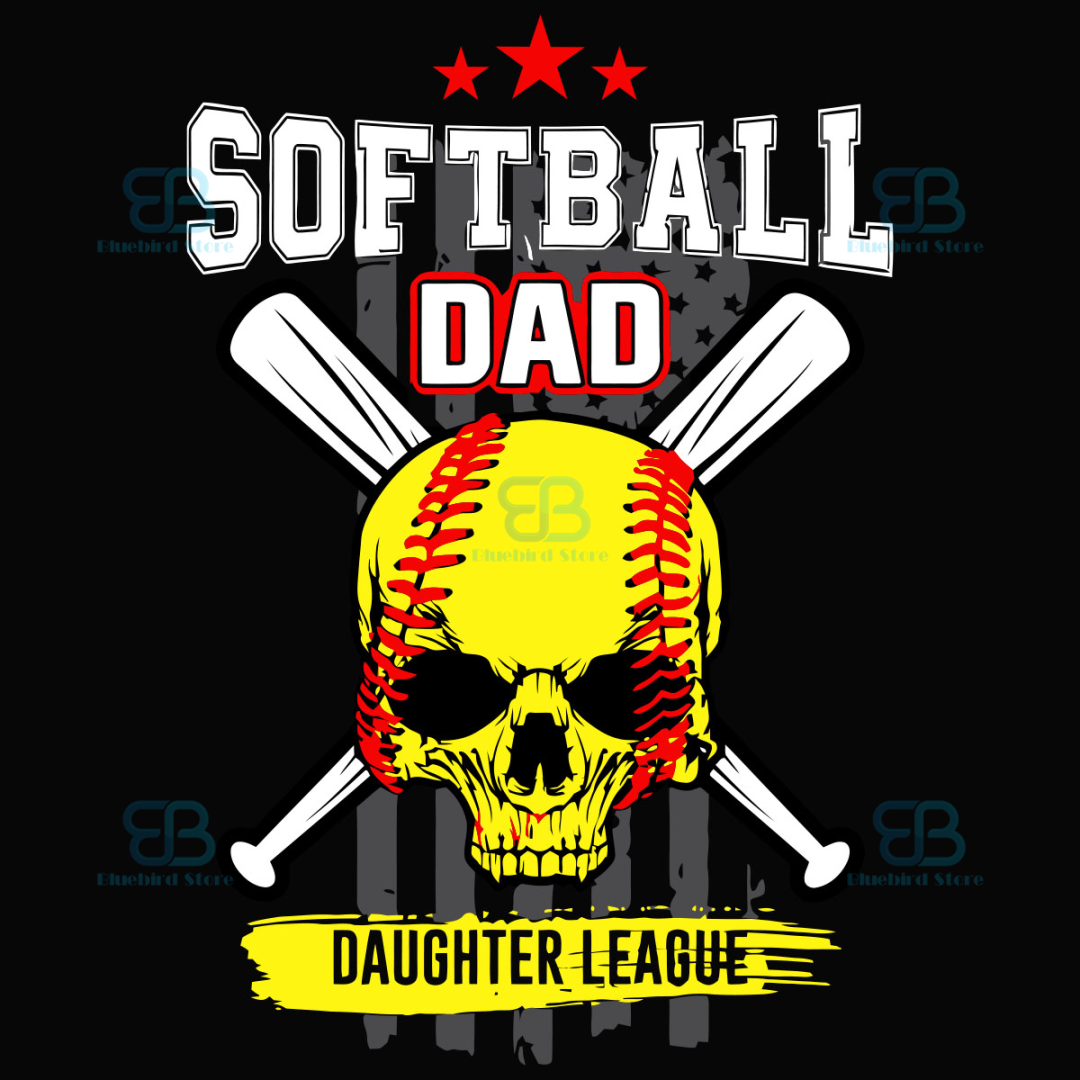 Softball Dad Daughter League Svg, Fathers Day Svg, Softball | Inspire ...