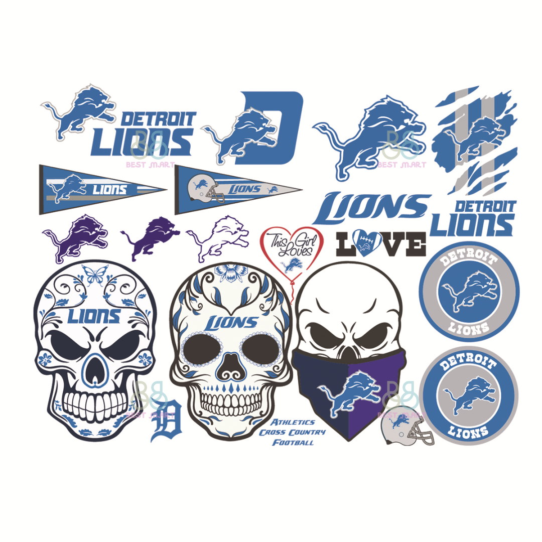 Detroit Lions Bundle Logo Svg, Sport Svg, Detroit Lions Svg, | Inspire ...