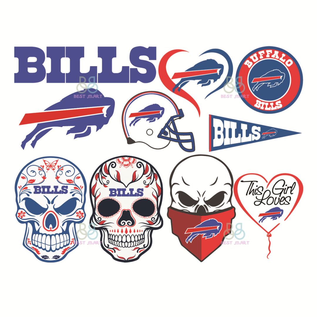 Buffalo Bills Bundle Logo Svg, Sport Svg, Buffalo Bills Svg, | Inspire Uplift