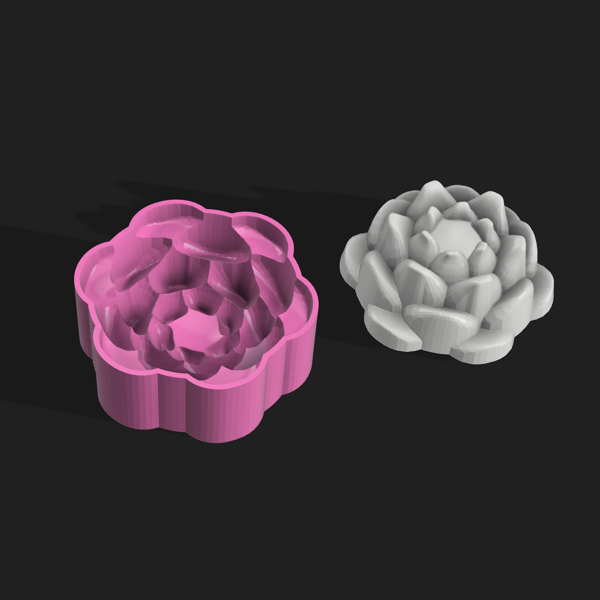 Lotus Bath Bomb Mold STL files | Inspire Uplift