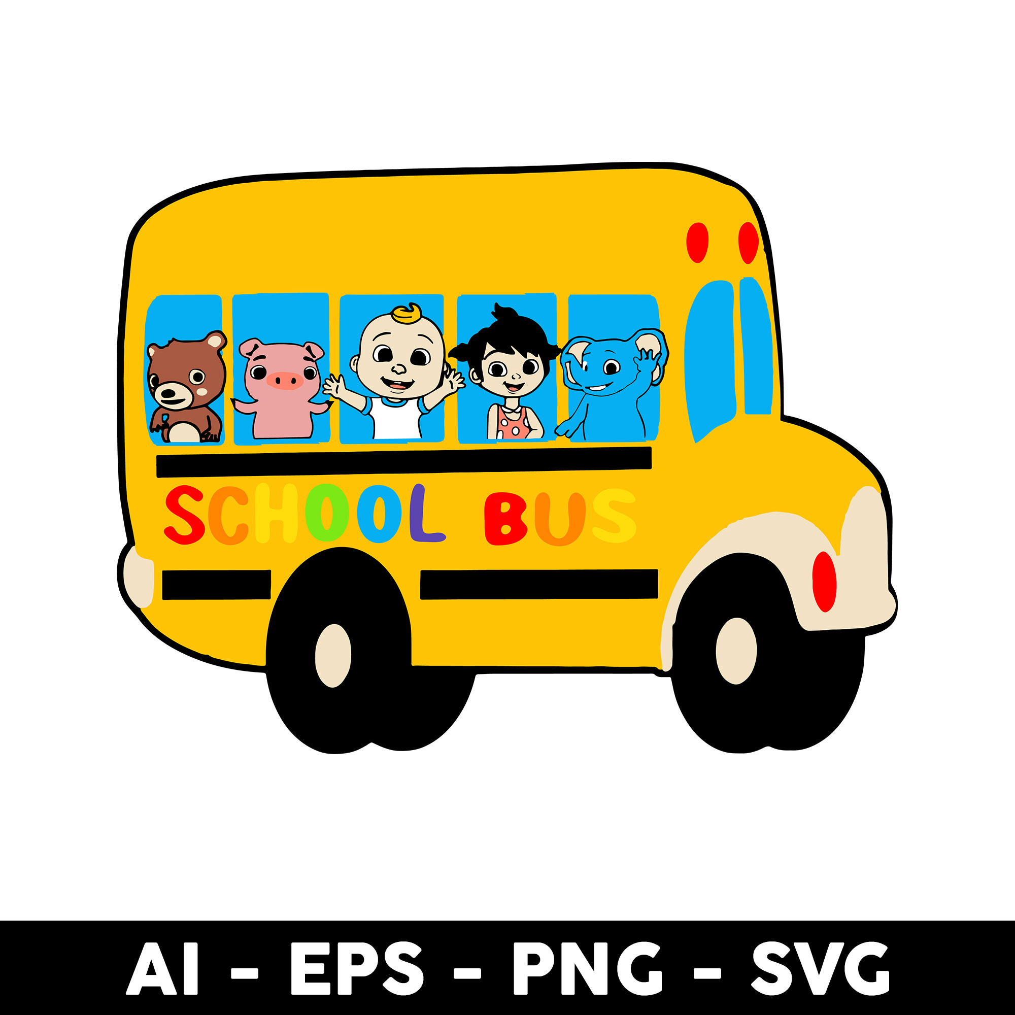 Cocomelon Bus Arica Svg, Cocomelon Svg, School Bus Svg, Png | Inspire ...