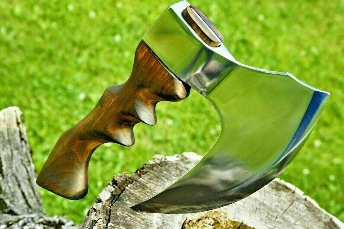 CUSTOM HANDMADE HIGH POLISH CARBON STEEL HATCHET TOMAHAWK BE | Inspire ...