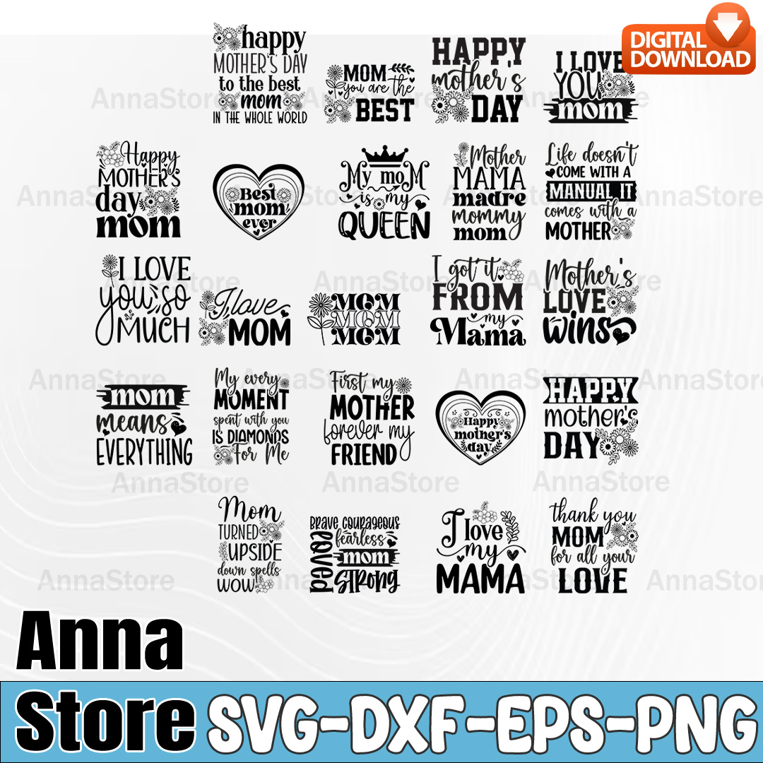 The Mega Mother's Day SVG Bundle,Mother's Day Svg Mega Bundl | Inspire ...