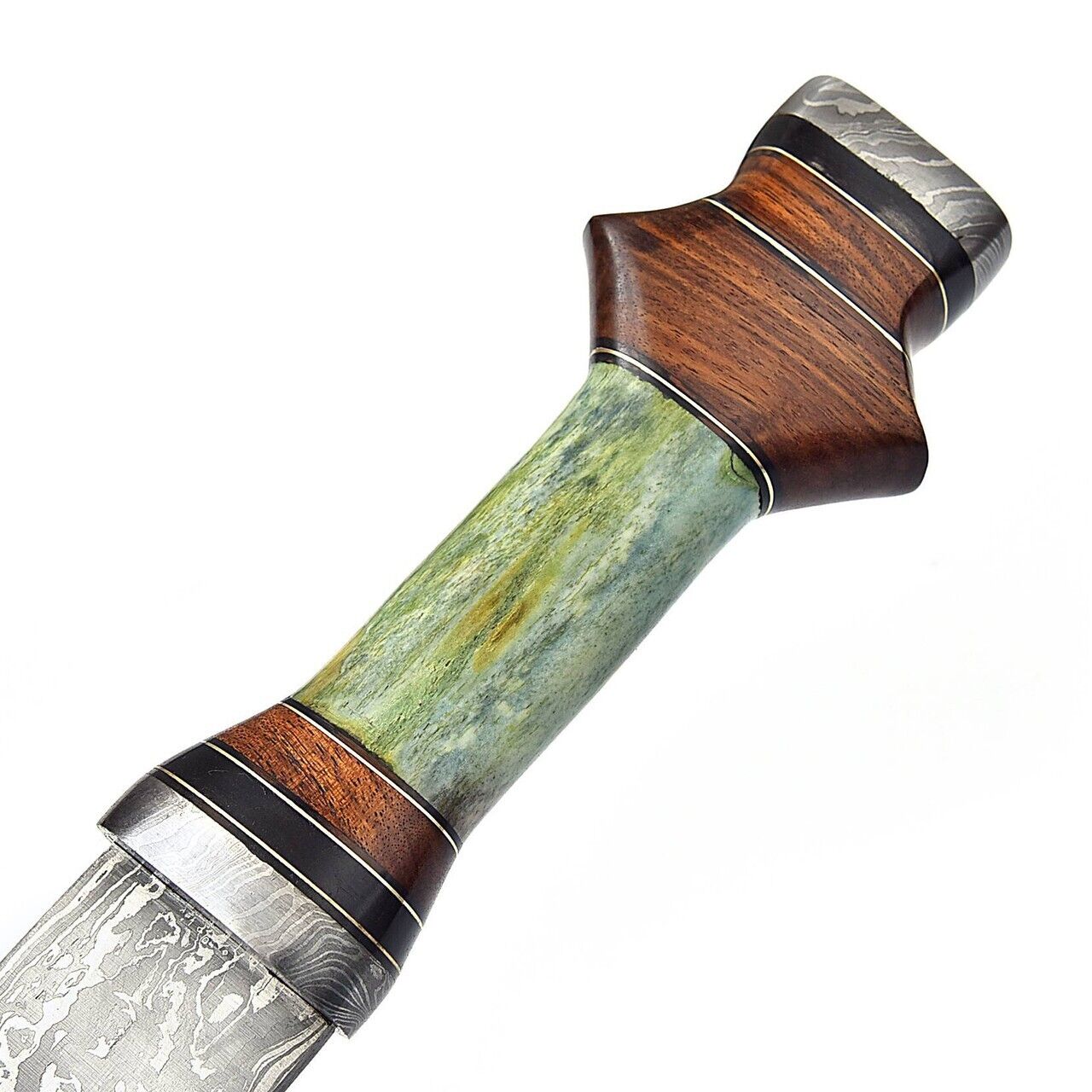 Medieval Roman Damascus Steel Gladiator Spatha Sword, Viking - Inspire ...