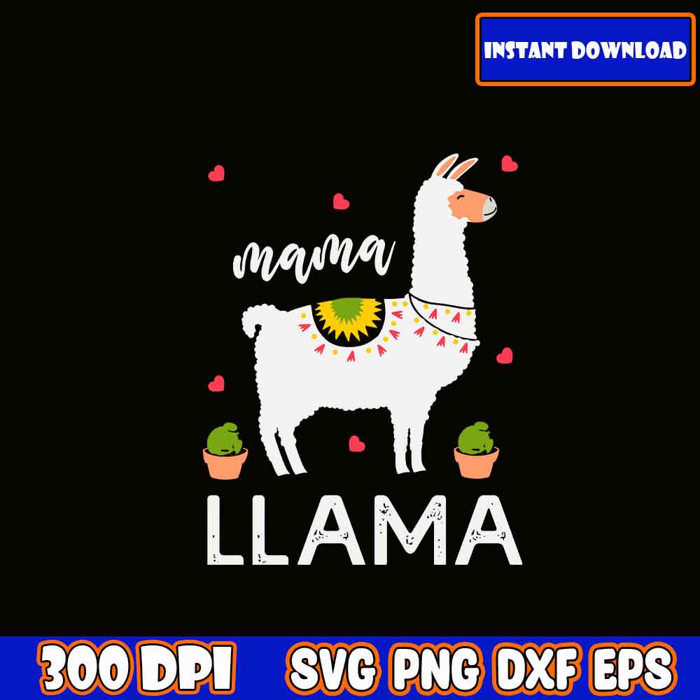 Mama Llama Svg I Mother's Day SVG Bundle | Mom svg bundle ha | Inspire ...