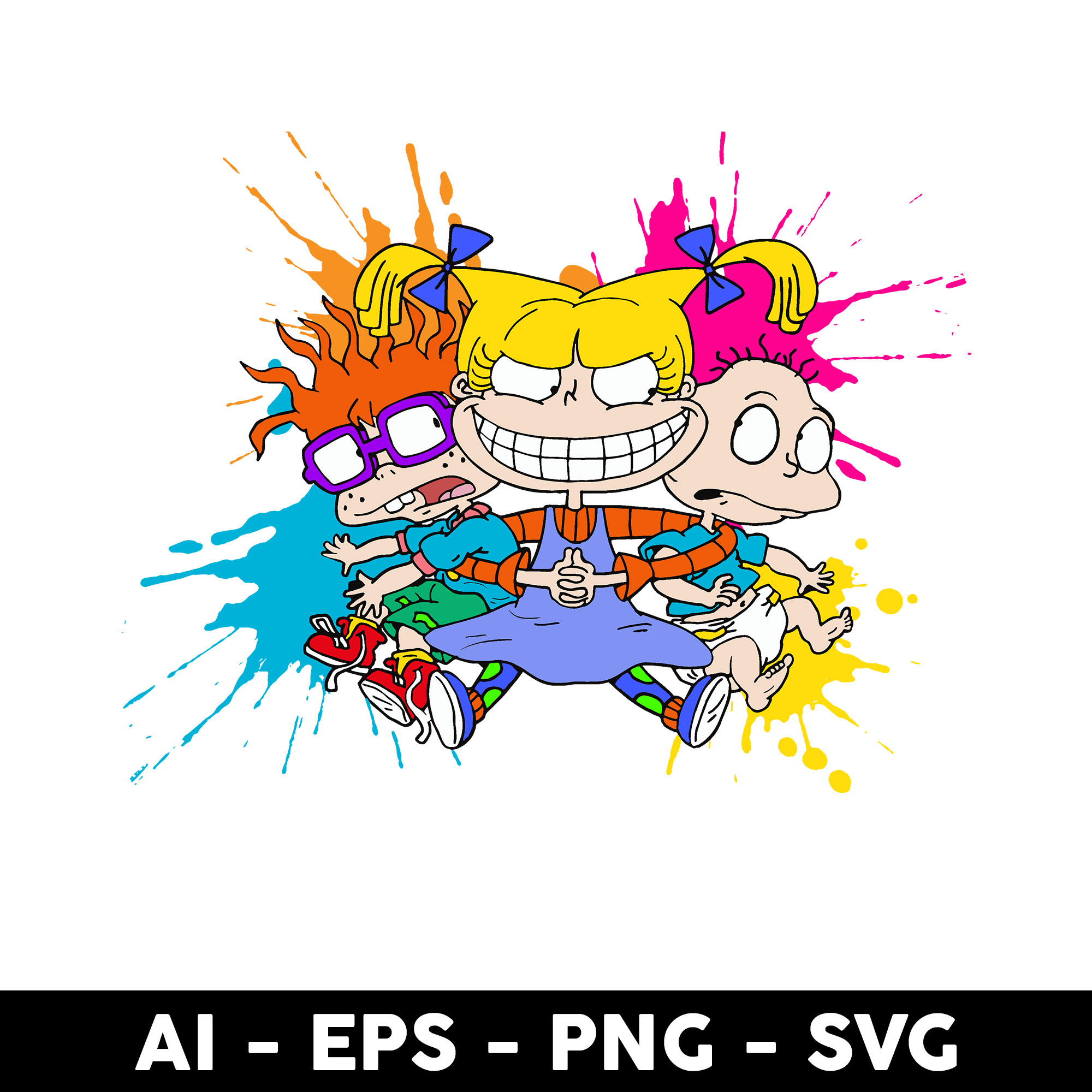 Rugrats Svg, Colorful Rugrats Svg, Png Dxf Eps Digital File | Inspire ...