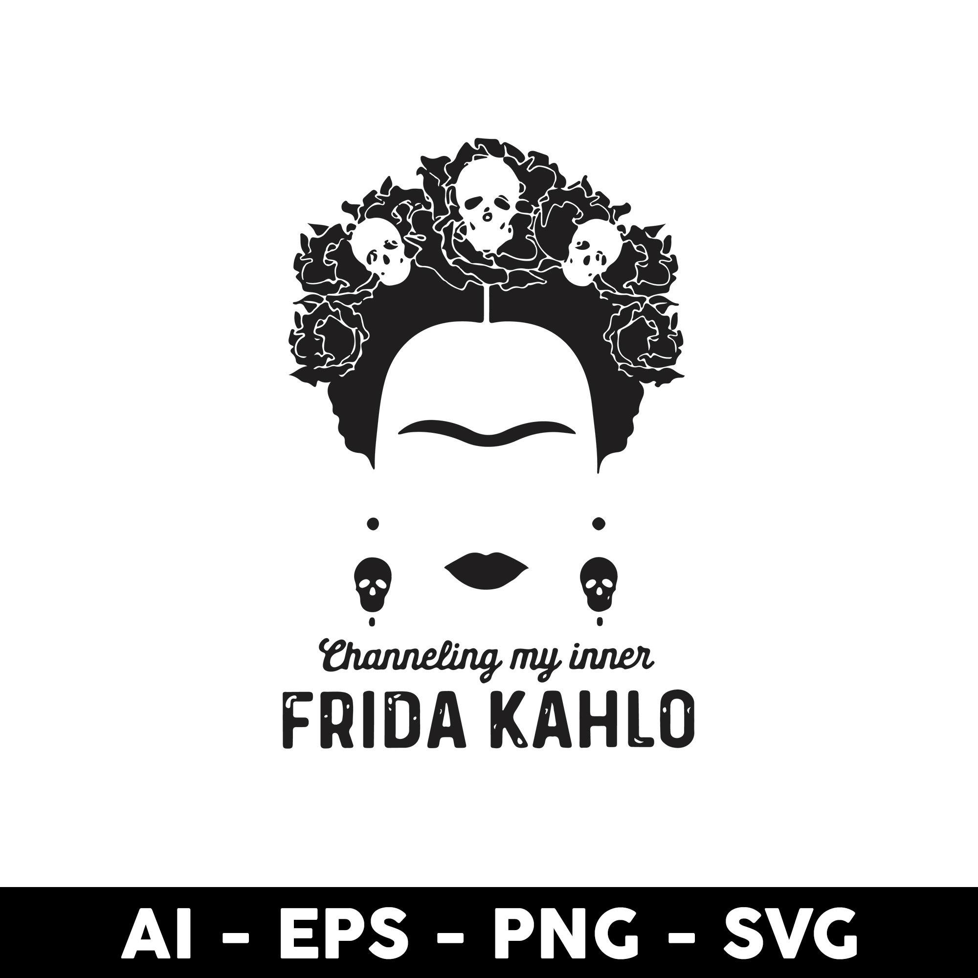 Channeling My Inner Frida Kahlo Svg, Frida Kahlo Svg, Png Dx | Inspire ...