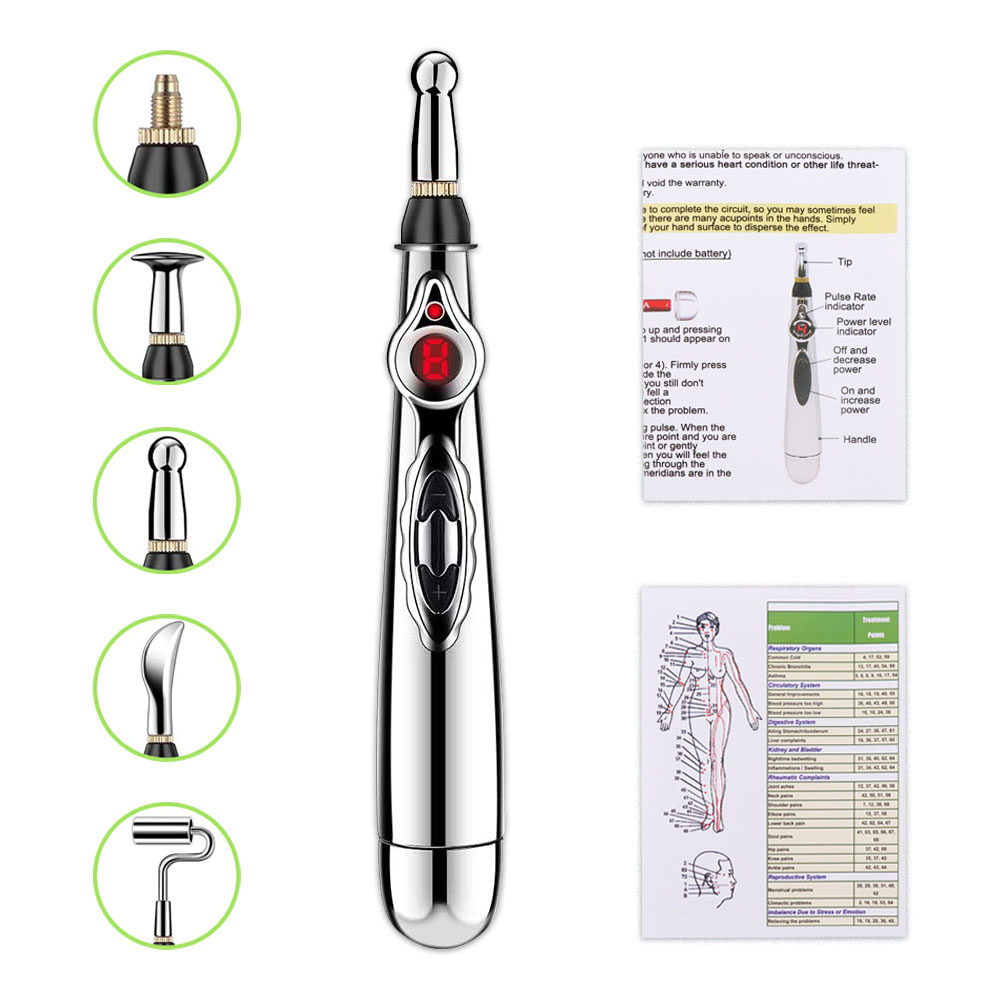 Electronic Acupuncture Pen Electric Meridians Laser Therapy | Inspire ...